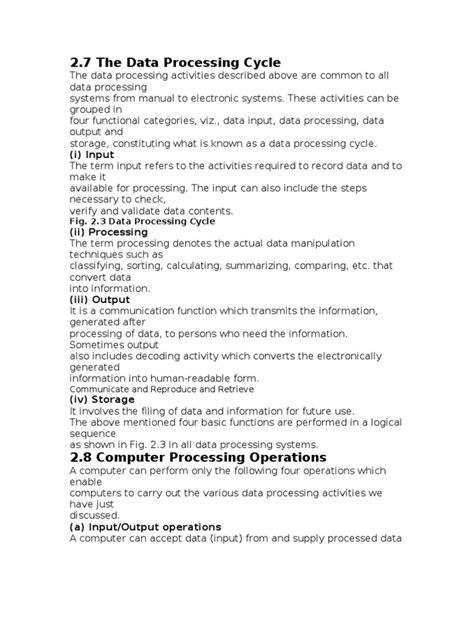 Image result for Computer Data Processing Cycle Output Unit Infromation