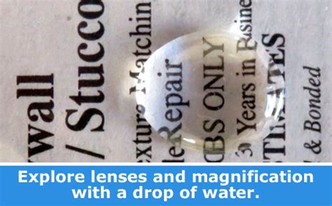 Image result for Glass Drop Magnification