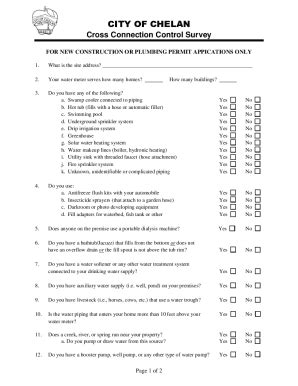 Image result for Cross Connection Test Form