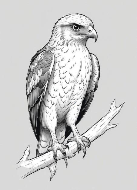Image result for Hawk Drawing Brid