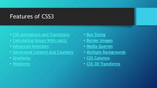 Image result for CSS3 Features