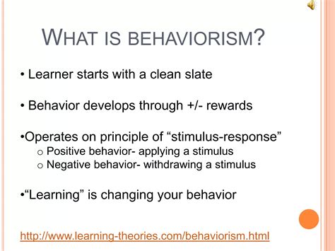 Image result for Behaviorism Learning Theory