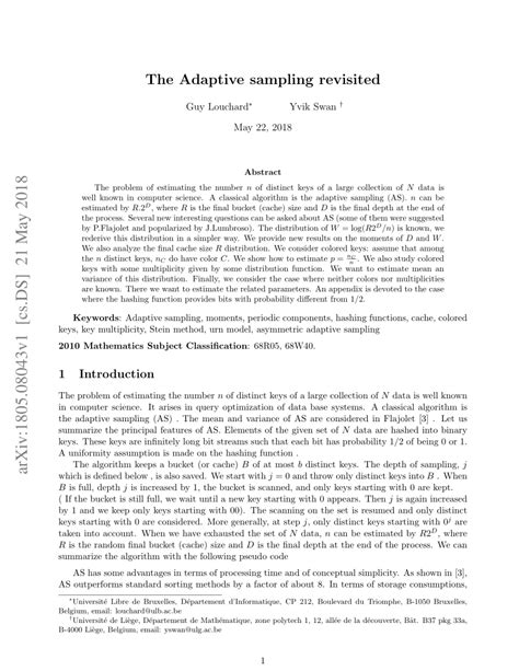 Image result for Adaptive Sampling Def