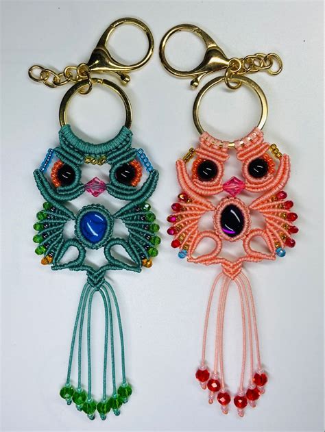 Image result for Tutorial Macrame Owl Keychain