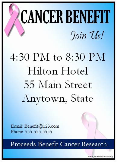 Image result for Benefit Flyer Examples