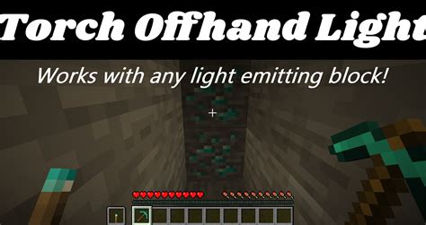 Image result for Minecraft Offhand Torch Mod