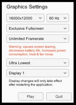 Image result for Unity Resolution Dialog