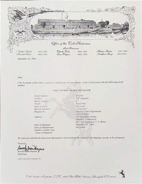 Image result for Colt Custom Shop Proof Marks Python Pinto