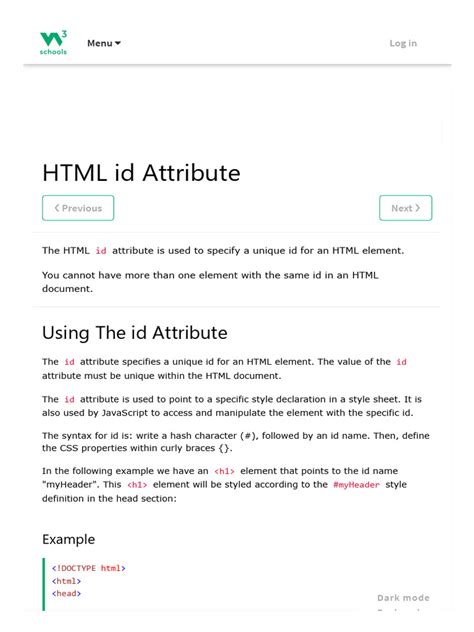 Image result for How to Create ID in HTML
