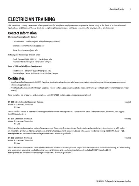 Image result for Training Module Sample Electrical