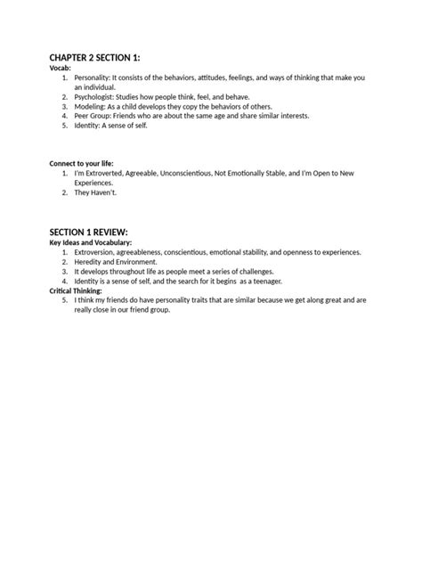 Image result for Chapter Two-Part One Explained