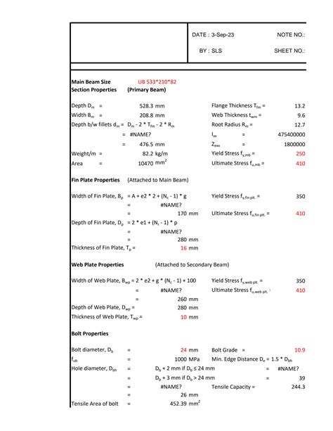 Image result for How to Calculate Beam Connection Plate Thickness