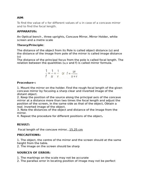 Image result for Spectrometer Experiment Concave Mirror