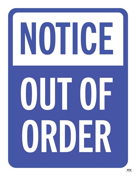 Image result for Out of Order Sign