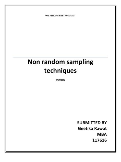 Image result for Random Sampling vs Non Random Sampling Introduction