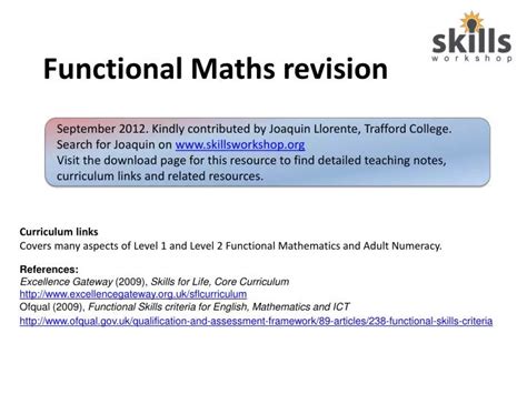 Image result for Functional Maths Lessons