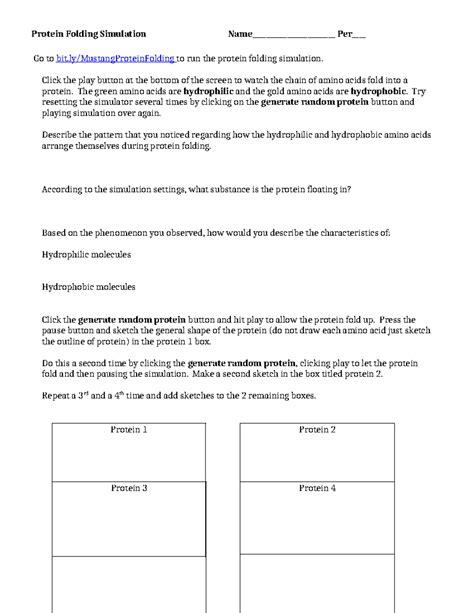 Image result for Computer Simulation of Protein Folding