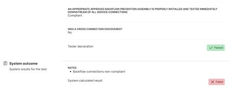Image result for Cross Connection Test Form
