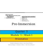 Image result for Work Immersion Module 3