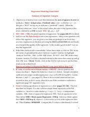 Image result for Multiple Regression Cheat Sheet