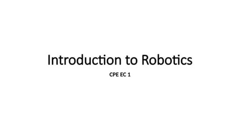 Image result for Introduction to Robotics Lecture