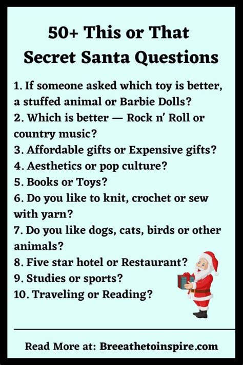 Image result for Santa Questions