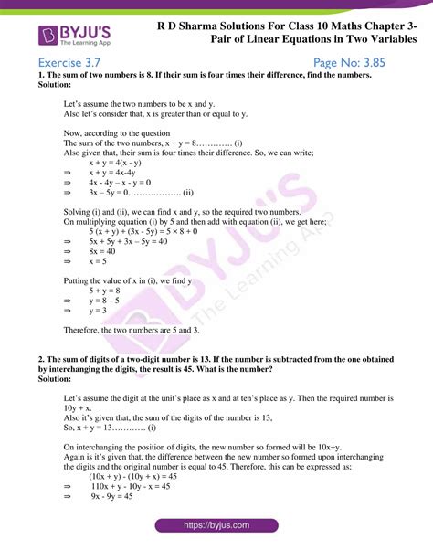 Image result for Class 10 Chapter 3 Maths Consistent Inconsistent Table