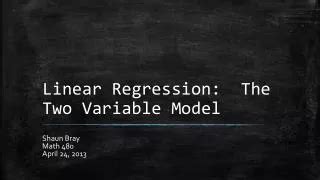 Image result for Two Variable Regression Model