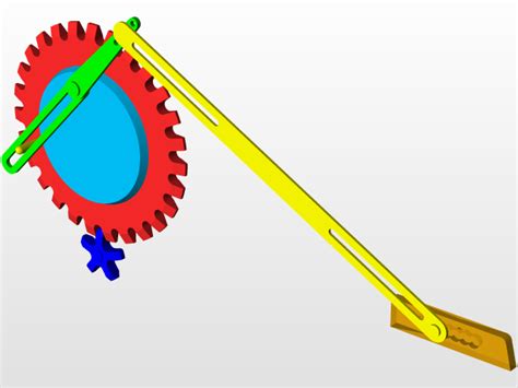 Image result for Quick Return Mechanism CAD Drawing