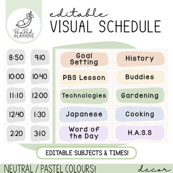 Image result for Neutral Visual Timetable