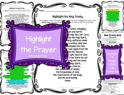 Image result for Trinity Worksheets