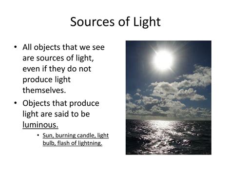 Image result for Different Sources of Light
