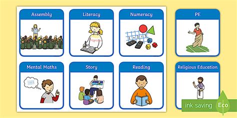 Image result for Visual Timetable KS2