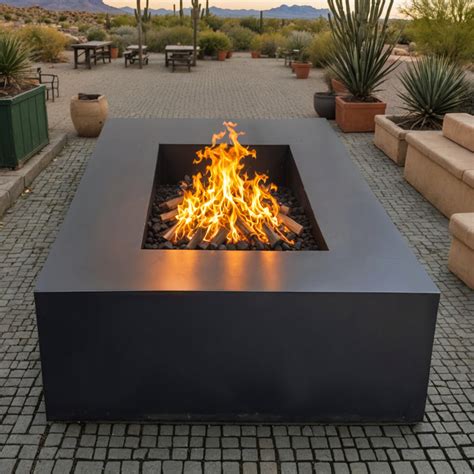 Image result for Rectangular Outdoor Fire Pit