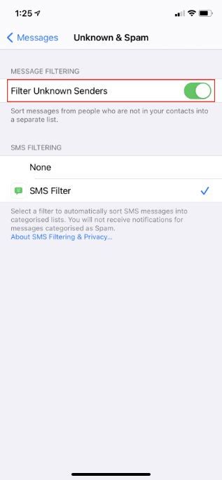 Image result for iPhone Block Text Messages