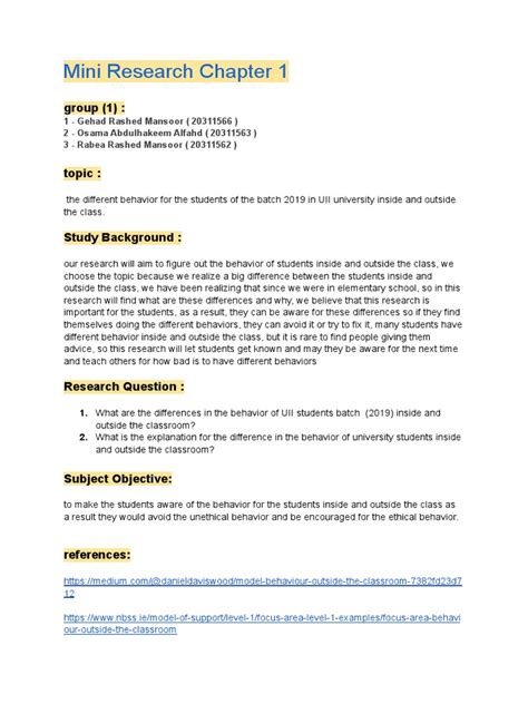 Image result for Mini-Research