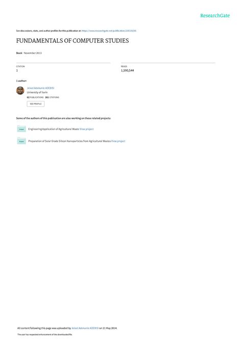 Image result for Computer Studies for Beginners