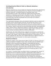Image result for How Color Affects Memory
