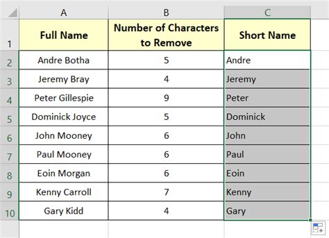 Image result for Remove Characters From Right Excel