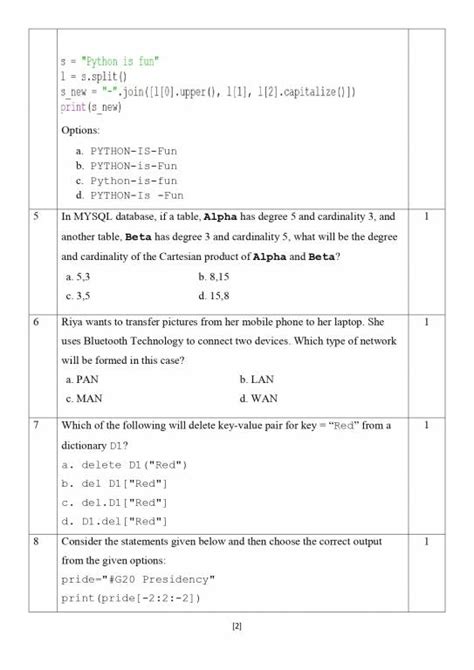 Image result for Computer Science Question Paper