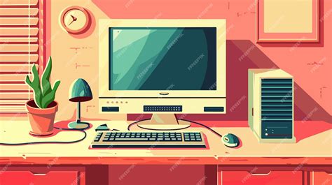 Image result for Vector Modern Desktop Computer