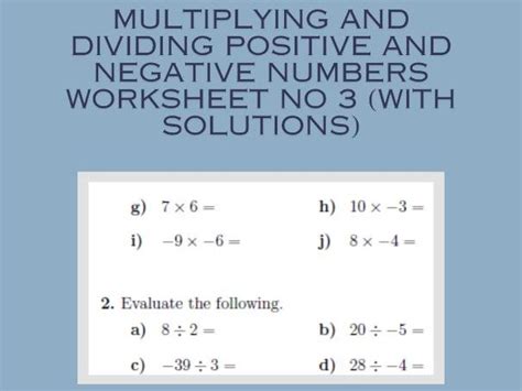 Image result for Lesson 4 Multiply and Divide Positive and Negative Integers Answers Key