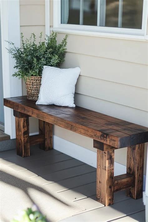 Image result for Rustic Wood Bench