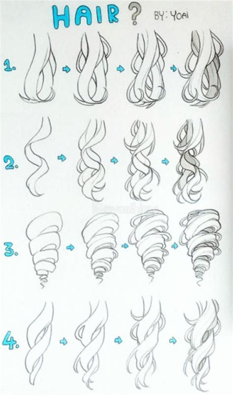 Image result for Anime Hair Drawing Tutorial