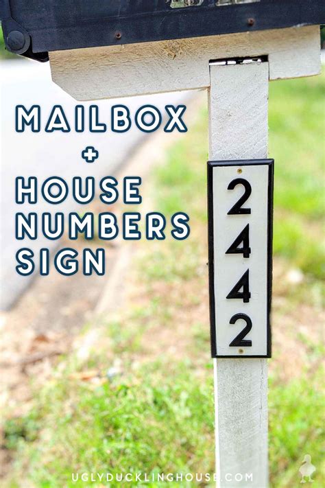 Image result for Custom House Numbers Mailbox