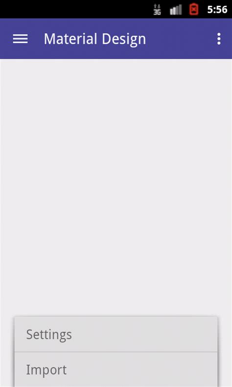 Image result for Overflow Menu Android Studio