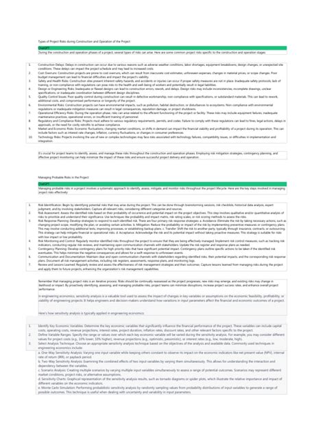 Image result for Project Risk Types