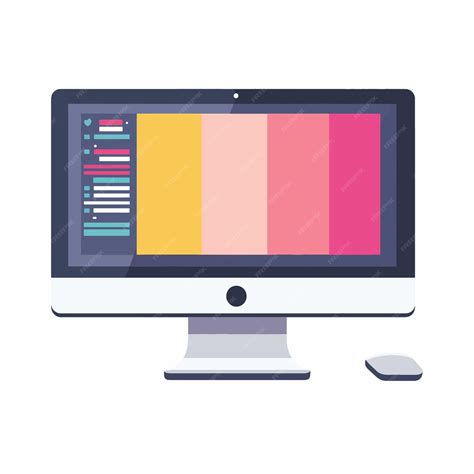 Image result for Vector Desktop Computer Design