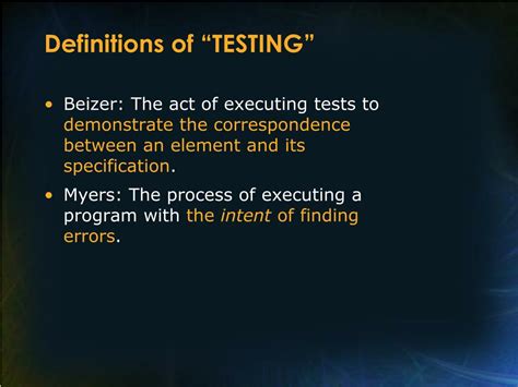Image result for Define Testing