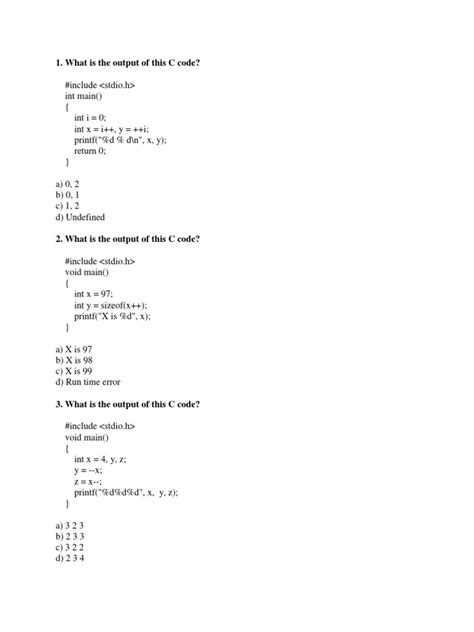 Image result for C Test Output